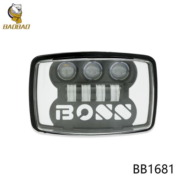 Quality Harley Davidson 4 Inch Boss 80V LED Headlight White Yellow Ring Available Fog Light for sale