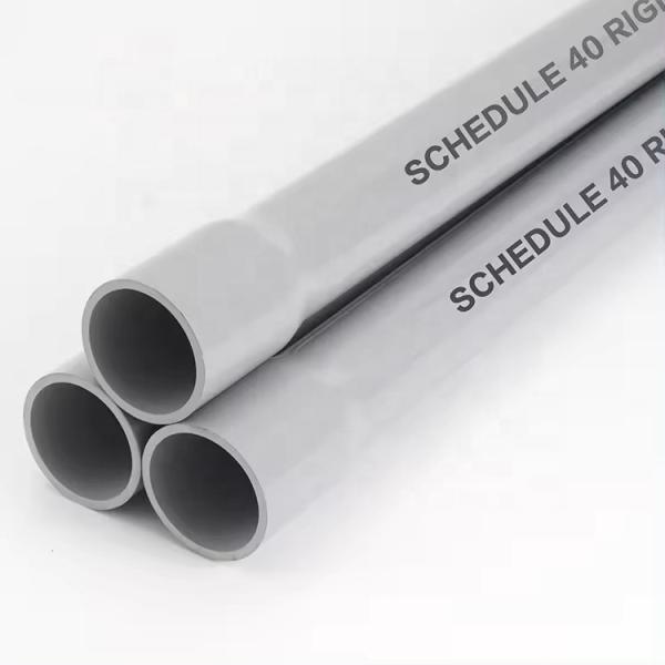 Quality 4" Rigid PVC Electrical PVC Conduit Pipe 10ft Length Sunlight Resistant Conforms for sale