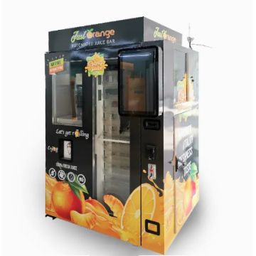 Quality Natural Fruit Juice Unmanned Vending Machine 24 Hour Self Service Freshly for sale