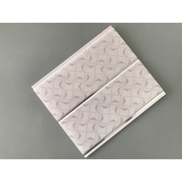 Quality Ghana and Nigeria glossy printing 6mm silver line pvc ceiling panel easy to clean 200*6mm for sale