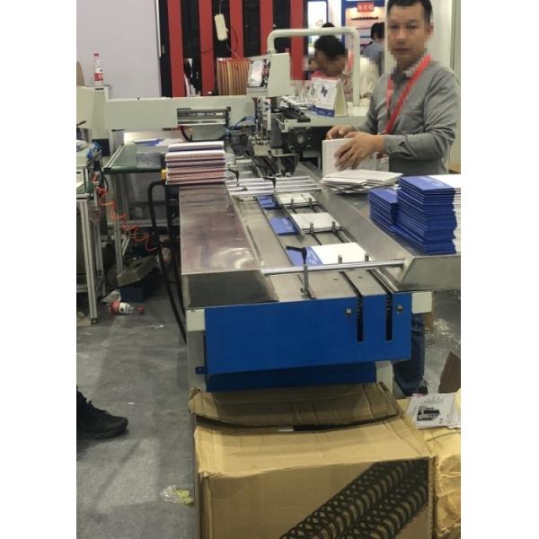 Quality Easy Operate Automatic Punch And Spiral Binding Machine For Double Loop Wire for sale