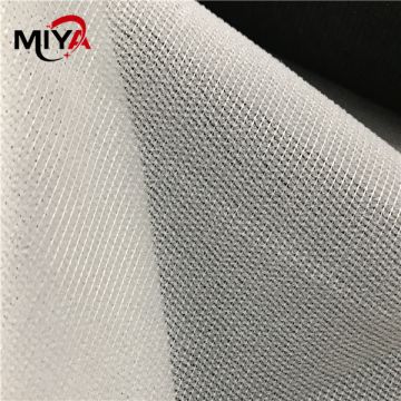 Quality Polyester Knitted Woven Fusing Interlining Shrink Resistant For Clothing for sale