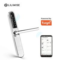 Quality Fingerprint Smart Tuya Door Lock Wireless WIFI APP Remote Control for sale