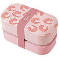 Quality 189.5*105*112.4 mm Double Layer Fridge BPA Free Food Lunch Container for sale