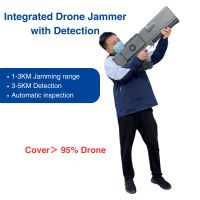 Quality 3KM Drone Jammer With 5KM Detection Detector 900MHz 1.5GHz 2.4GHz 5.8GHz Jammer for sale