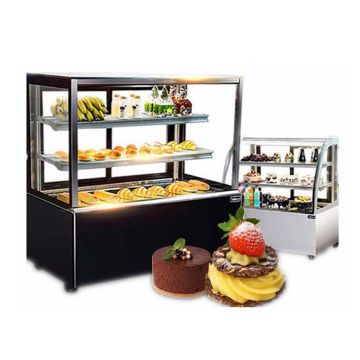 Quality Danfoss Compressor Customized Style Cake Display Freezer Dessert Showcase for sale