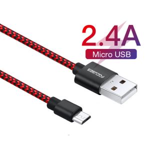 Quality Durable 2m Micro USB Data Transfer Cable Quick Charging for sale