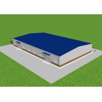 Quality Waterproof Steel Structure Workshop Fabricated Steel Portal Frame Warehouse GB for sale