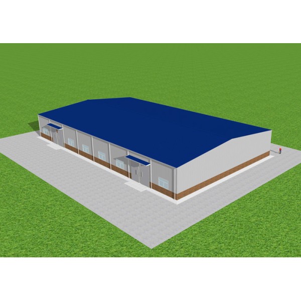 Quality Waterproof Steel Structure Workshop Fabricated Steel Portal Frame Warehouse GB for sale