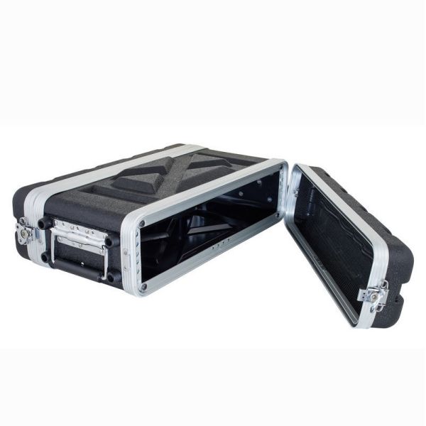 Quality Microphone 2U Shallow Rack Case Waterproof ABS 8" Depth for sale