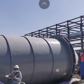 Quality 5.6m Lime Storage Tank , Stainless Steel Lime Dosing System for sale