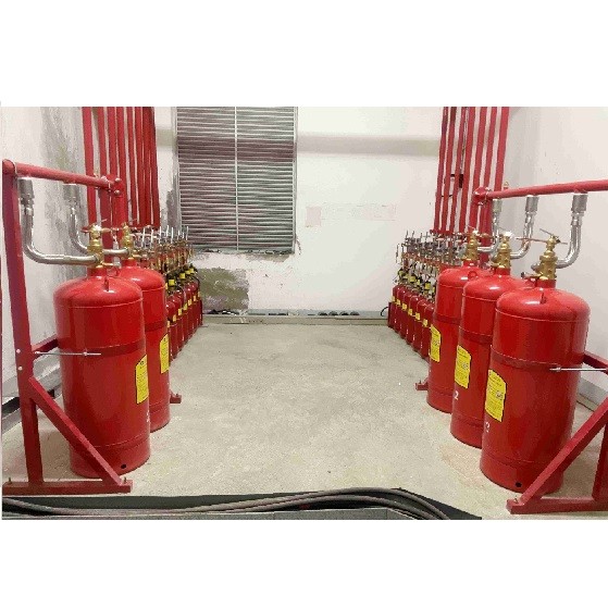 Quality Enclosed Flooding 180L Gas Fire Extinguishing Equipment Fm 200 Fire Extinguisher for sale