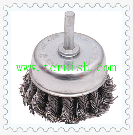 Quality Twist Knotted Rod & Bowl Wire Wheel Brushes TRT09 for sale