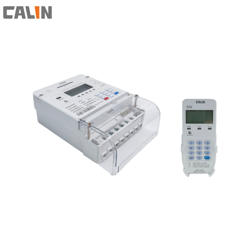 Quality Compact 3 Phase Electric Meter Transparent Cover Prepaid Electricity Meters for sale