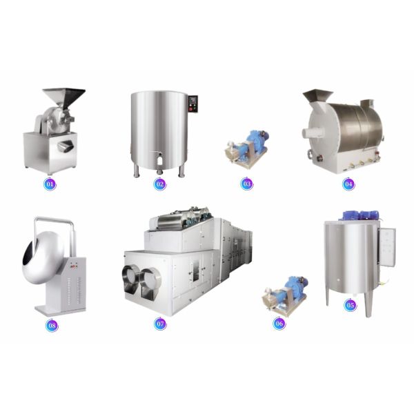 Quality Chocolate Beans Processing Line Equipment, Automatic Chocolate Beans Moulding for sale