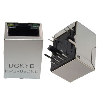 Quality Single port Tab Down Shielded rj45 Cat5 Modular jack connector, 10/100 BASE lan for sale