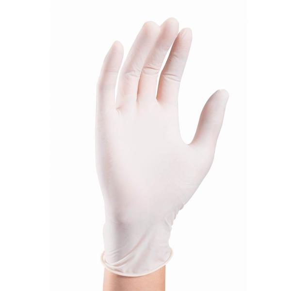 Quality ISO 510K Certification Transparent Latex Gloves / Latex Exam Gloves Medium for sale