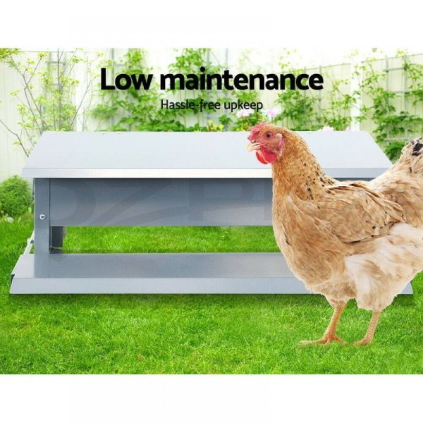 Quality CE outdoor Metal Iron L53cm Automatic Timer Chicken Feeder for sale