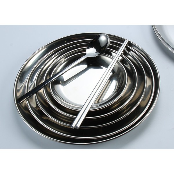 Quality SS304 Chafing Round Dinner Plates for sale