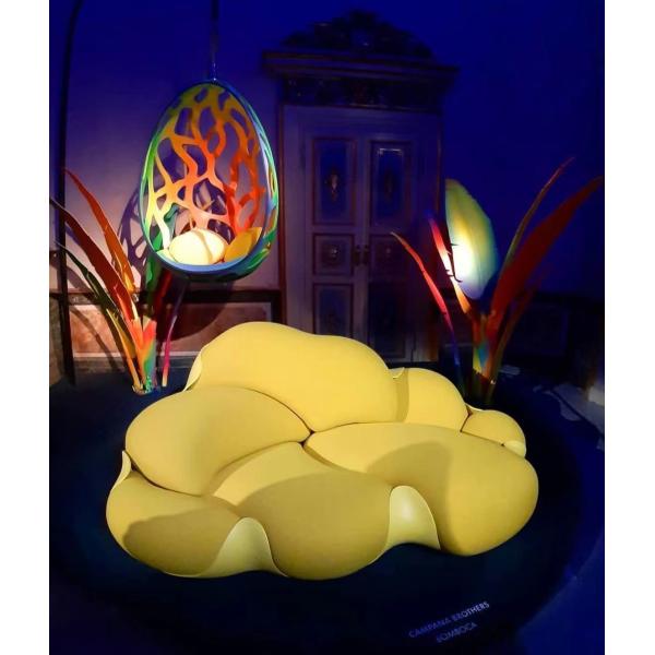 Quality Lamb Wind Hotel Room Sofa Living Room Cream Velvet Sofa for sale