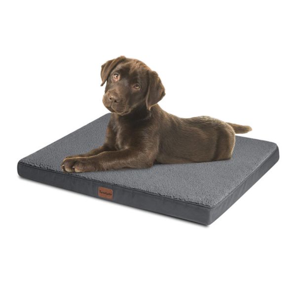Quality 21.5cm Memory Foam Dog Crate Pad Antimicrobial TPU Waterproof for sale