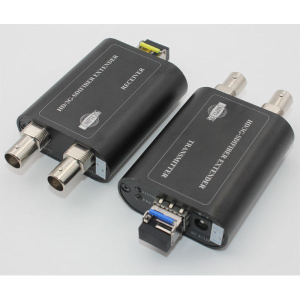 Quality 60KM Mini 3G/HD-SDI To Fiber Media Converter With Tally Function 5-12V Receiver 1080P@60HZ for sale