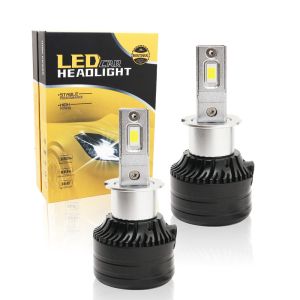 Quality Car headlights H3 6500K 12-36V LED head light Bulb product system And the 3000LM for sale