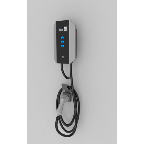 Quality Wall-Mounted Pedestal Charger ABS with Type 2 Plug 3-in-1 RFID App LCD Screen OCPP Ready for sale