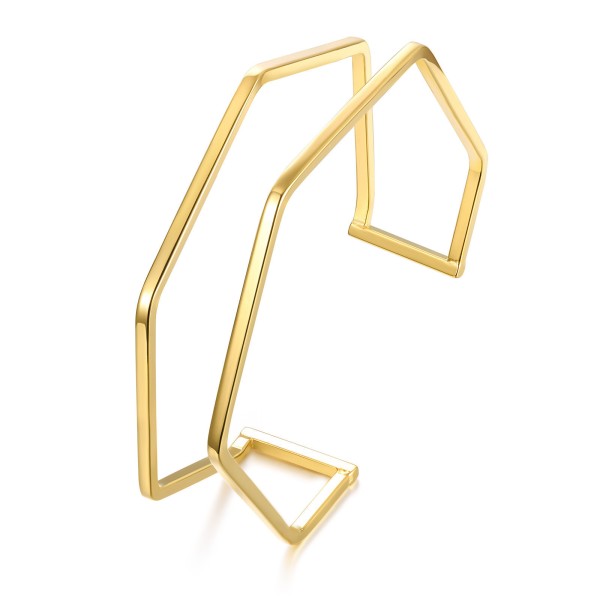 Quality Geometric C Letter Open Cuff Bangle Bracelet Custom For Men Women for sale