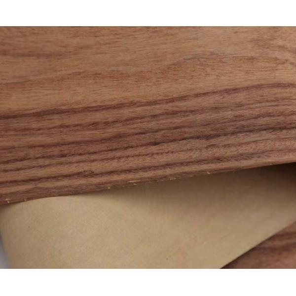 Quality Width 64cm Kraft Paper Wood Veneer Brown Wrapping Veneer 15C To 50C for sale