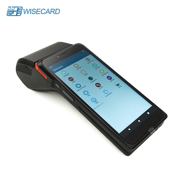 Quality Android POS Terminal with Built-in 58*40mm Thermal Printer, Quad-core Processor, for sale