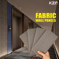 Quality High-Density Fabric Texture PVC Decorative Interior Wall Cladding For Commerce & for sale
