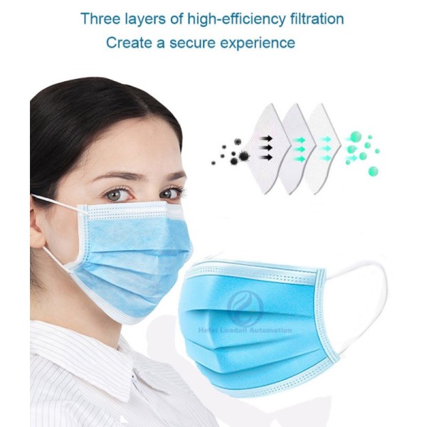 Quality Disposable Face Mask Maker Machine 4500 × 5500× 1830 Customizable Color for sale