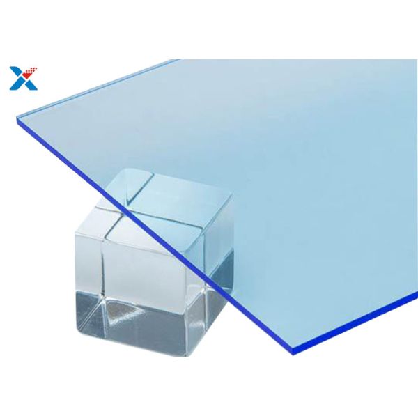 Quality Light Blue Translucent s Acrylic Sheet For Clear Greenhouse Panels for sale