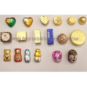 Quality Food Grade Chocolate Foil Packing Machine with PLC Servo Touch Screen Control for sale