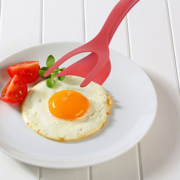 Quality Fruit Vegetable Tools Type 2 In 1 Spatula Tong PPA Material Grip and Flip Egg for sale