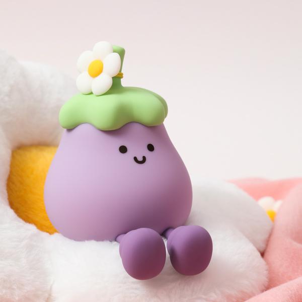 Quality Vegetables Small Eggplant Silicone Lamps USB Rechargeable Bedroom Bedside Pat for sale