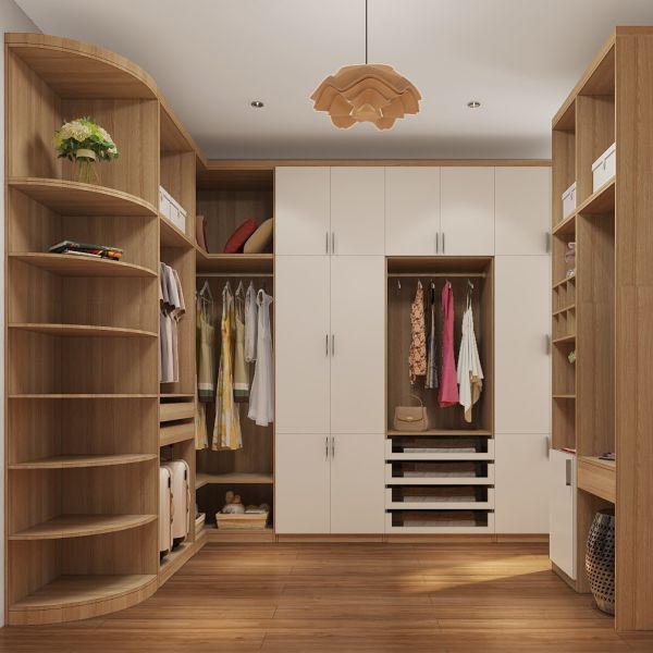 Quality Shaker Style MDF Island 10x10 Walk In Closet Adjustable Built In Walk In Wardrobe for sale