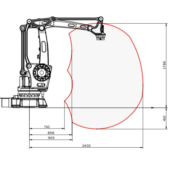 Quality 4 axes connected manufacturing tools IRB 460 110kg For Palletizing for sale