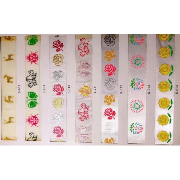 Quality Customized Print Satin Ribbon with Logo For Wrapping Decoration Garment for sale