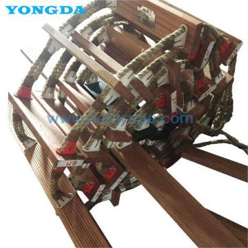 Quality ISO799 Marine Hard Wooden Step Pilot Rope Ladder for sale
