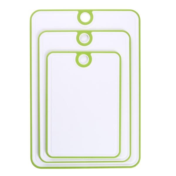 Quality Plastic Household Non Slip Two Sided Cutting Board With Grooves for sale