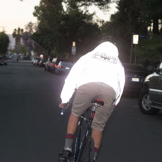 Quality Industrial Washing Silver Reflective TC Fabric High Visibility Reflective Denim for sale