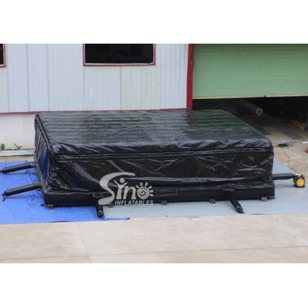 Quality 8x6m indoor stunt jump foam pit airbag with sealed cover for GYM safety landing for sale