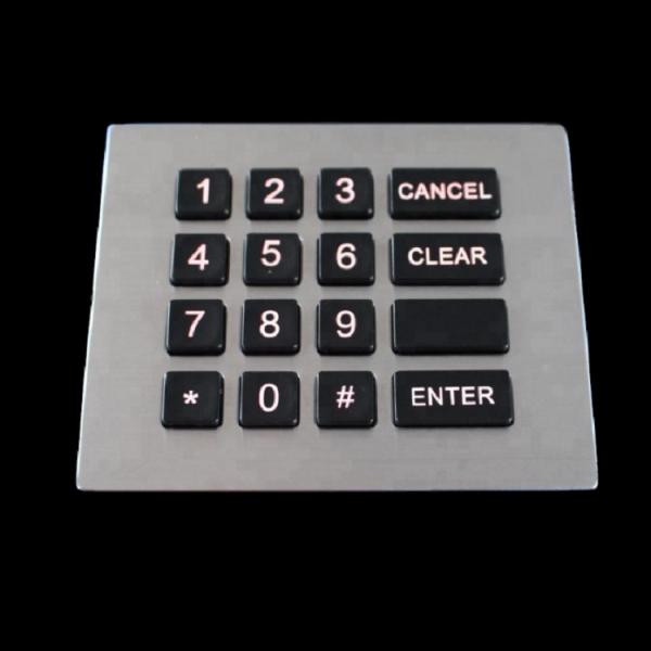 Quality Vending Machine Backlit Numeric Keypad Customizable Layout Shake Proof for sale