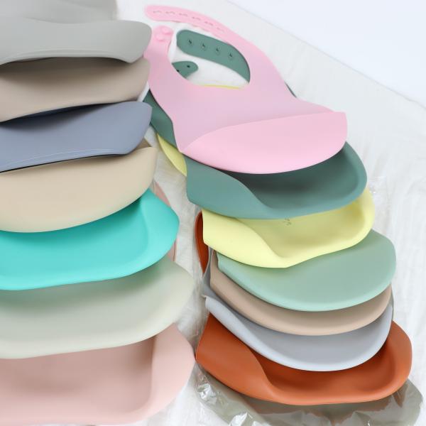 Quality Personalised Silicone Baby Bib Durable For Baby Toddler Feeding for sale