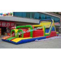 Quality Professional Kids Cool 0.55mm PVC tarpaulin Inflatables Obstacle Course Rentals for sale
