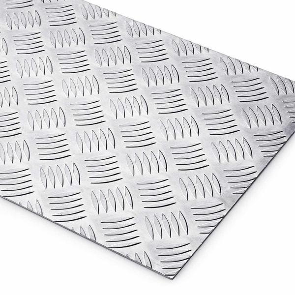 Quality Flat Aluminum Checkered Plate 3003 5052 6061 Aluminum Diamond Plate for sale