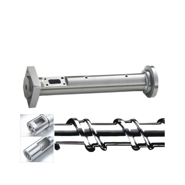 Quality HRC55 - 62 Bimetallic Screw Barrel Of Extrusion Machine With Chrome Plated for sale