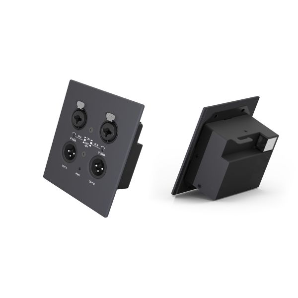 Quality 2CH Dante Audio Transmission 802.3af XLR Cable Wall Plate CE ROHS for sale